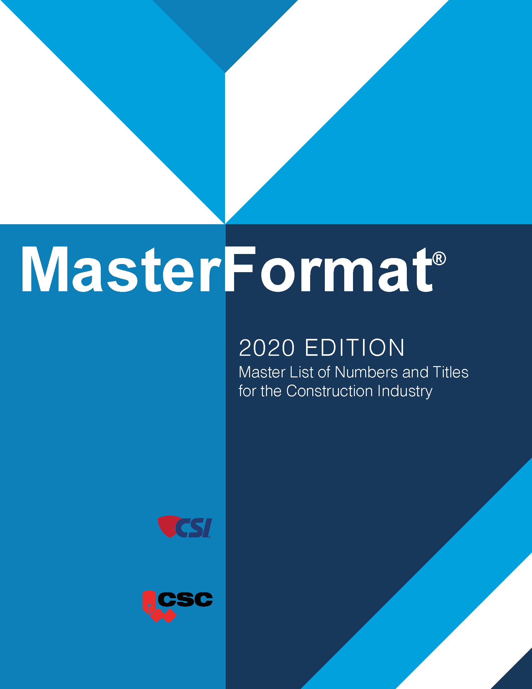 MasterFormat 2020 (Numbers & Titles)